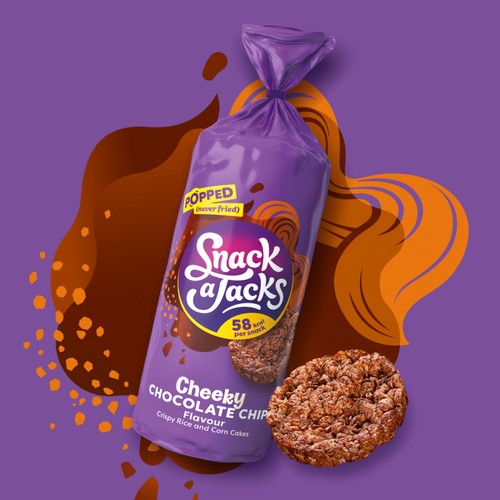 Snack A Jacks Jumbo Chocolate Chip Sharing Rice Cake Crisps - Morrisons ...