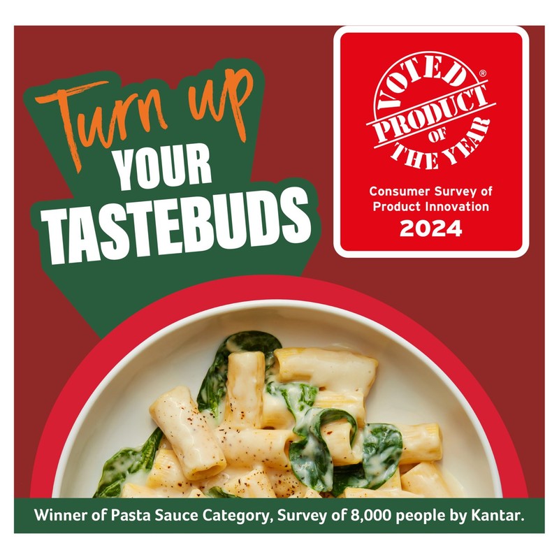 Dolmio Intensify Mild Creamy Garlic & Black Pepper Pasta Sauce ...