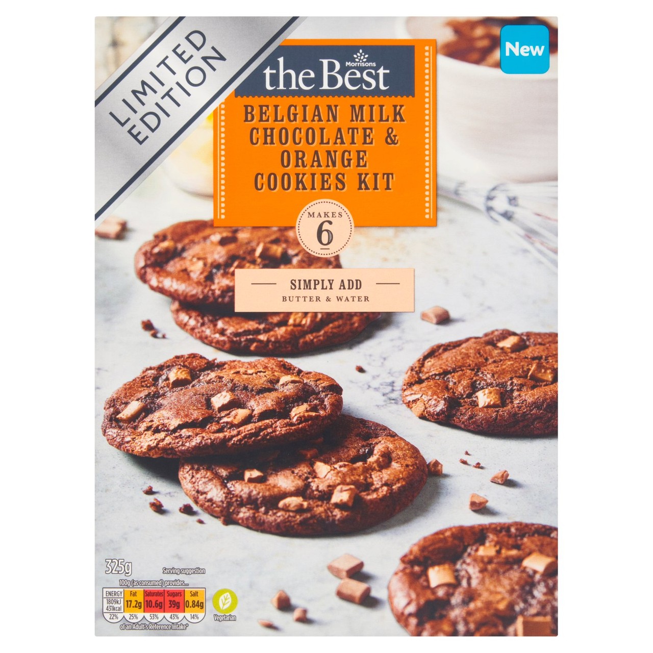 Morrisons The Best Belgian Milk Chocolate & Orange Cookies Kit 325g ...