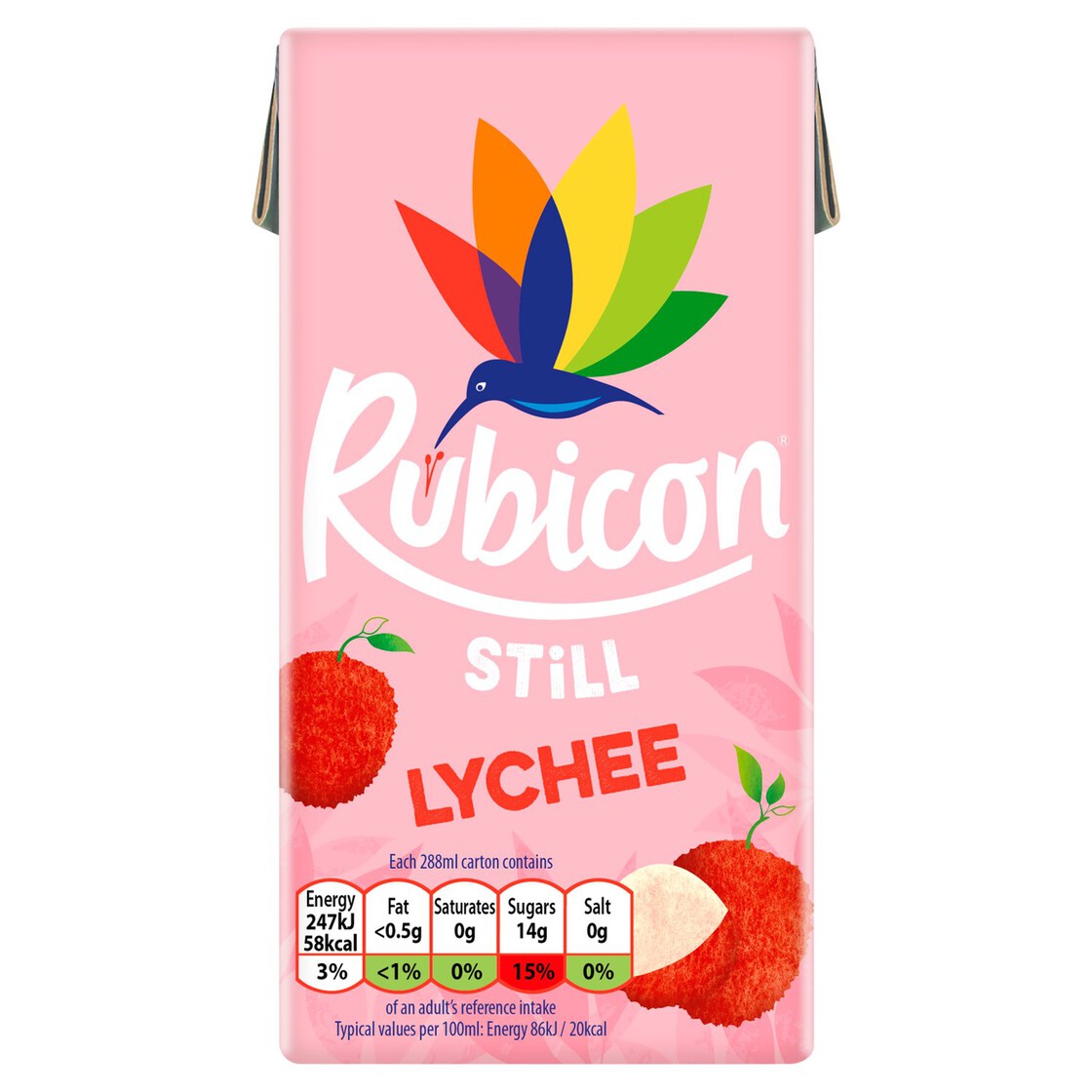 Rubicon Still Lychee Drink Carton 288ml - Morrisons Online Groceries ...