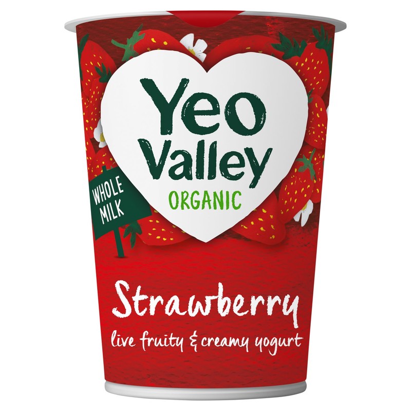 Yeo Valley Organic Strawberry Yogurt - Morrisons Online Groceries & Offers