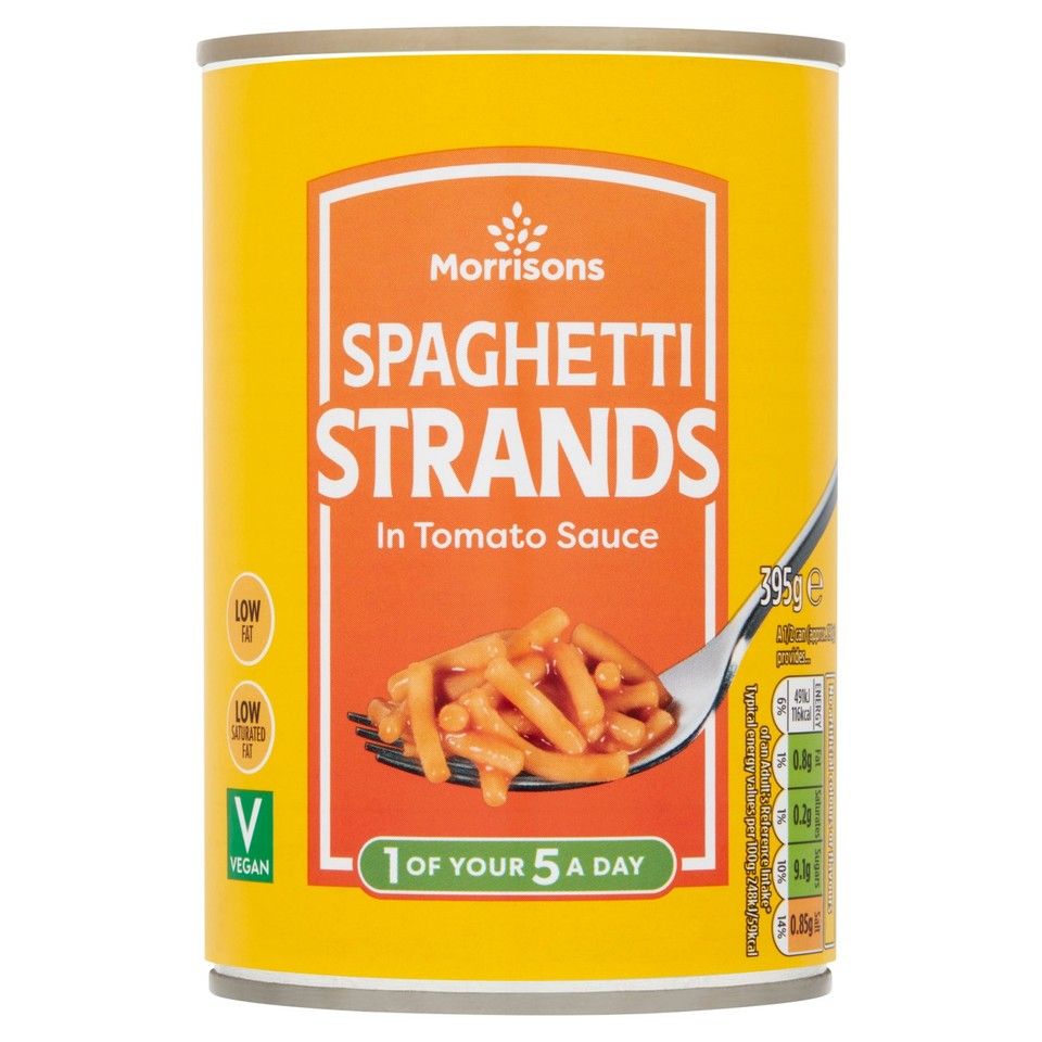 Morrisons Spaghetti in Tomato Sauce - Morrisons Online Groceries & Offers