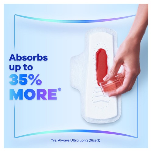 Always Infinity Long (Size 2) Wings Sanitary Towels - Morrisons Online Groceries & Offers