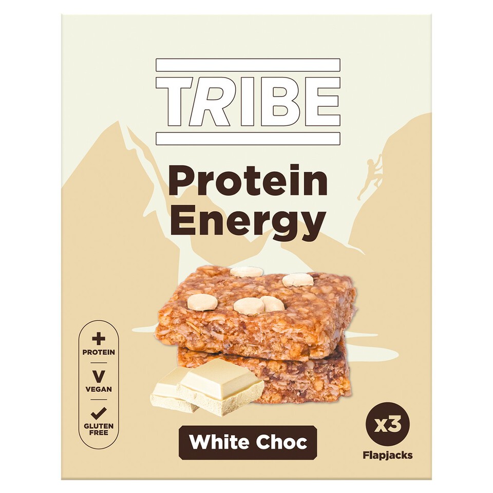 Tribe Protein Flapjack White Choc Chip - Morrisons Online Groceries ...
