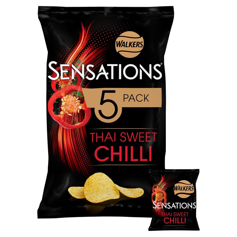 Walkers Sensations Thai Sweet Chilli Multipack Crisps 5x25g - Morrisons ...