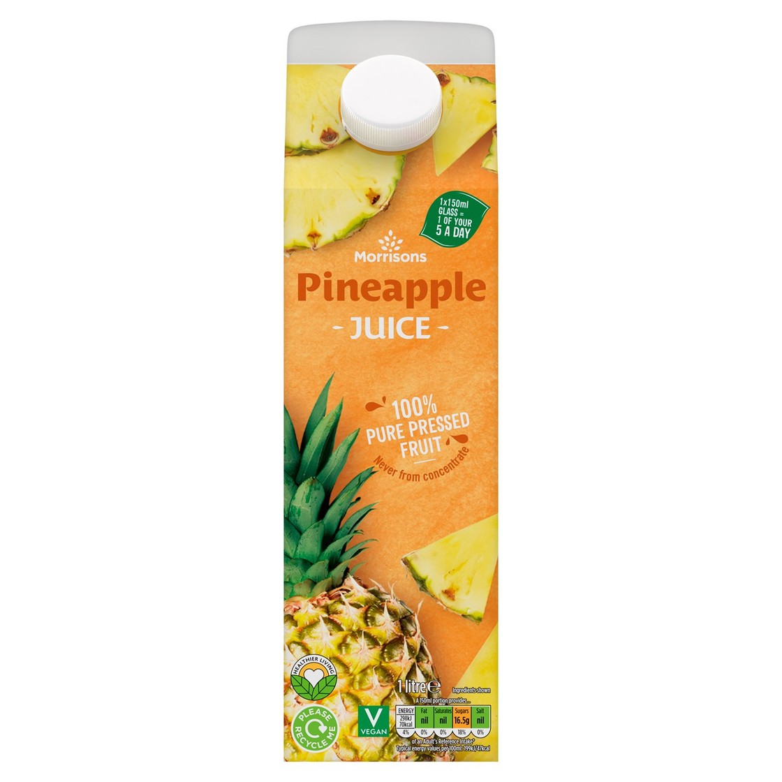 Morrisons 100% Pineapple Juice 1L - Morrisons Online Groceries & Offers