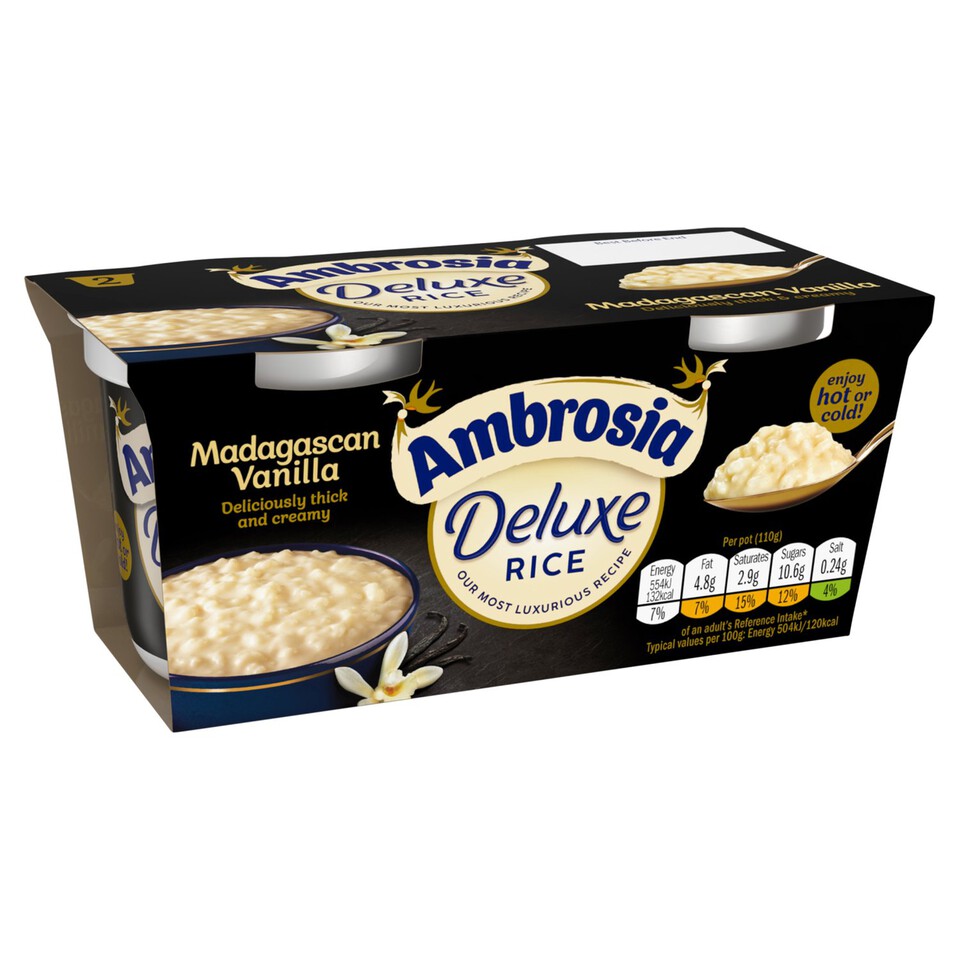 Ambrosia Deluxe Rice Madagascan Vanilla Pot - Morrisons Online ...