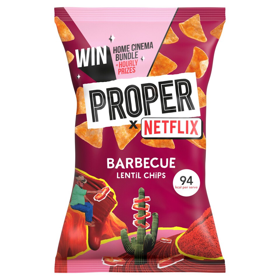 Proper Chips Barbecue Lentil Chips - Morrisons Online Groceries & Offers