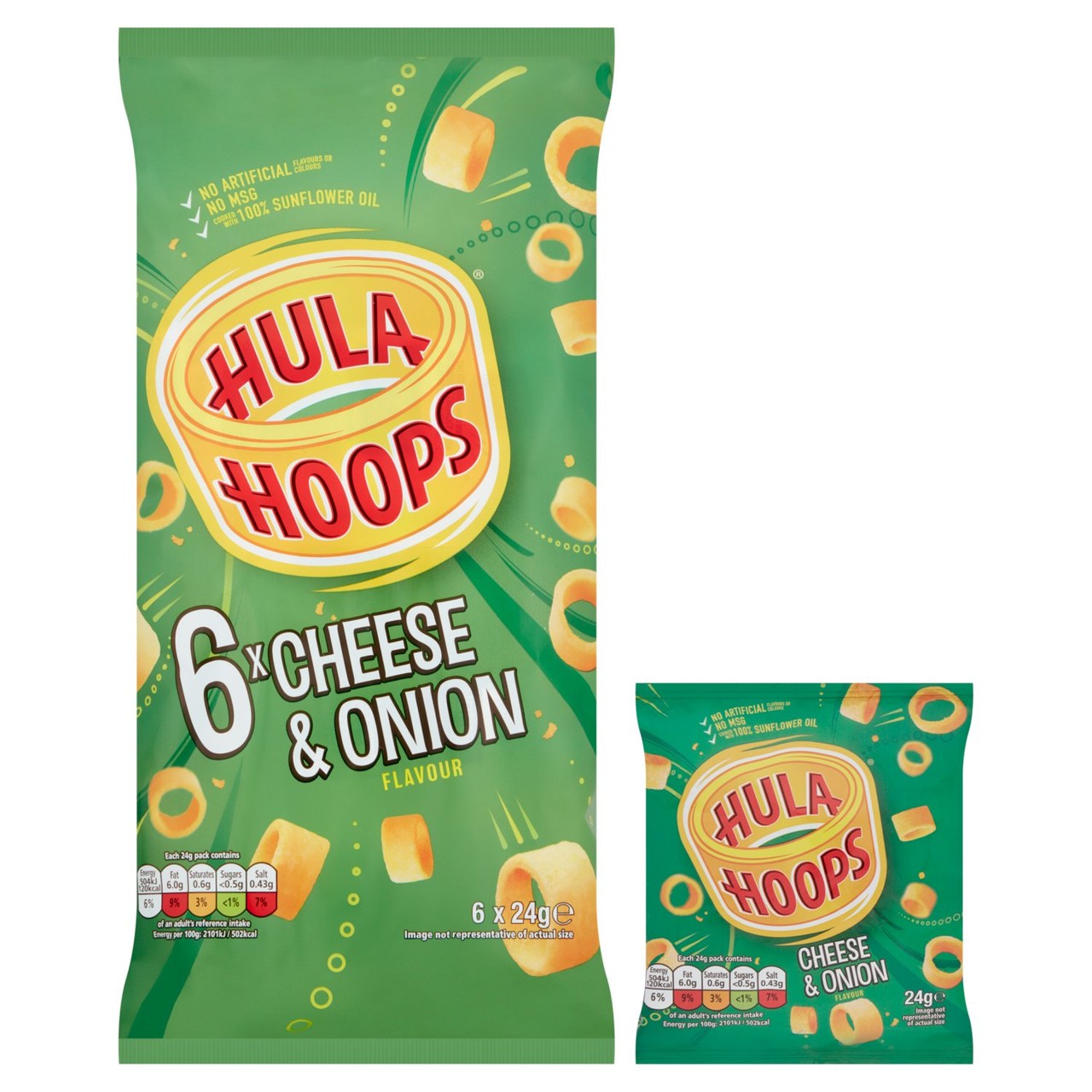 Hula Hoops Cheese & Onion Multipack Crisps 6 Pack - Morrisons Online ...