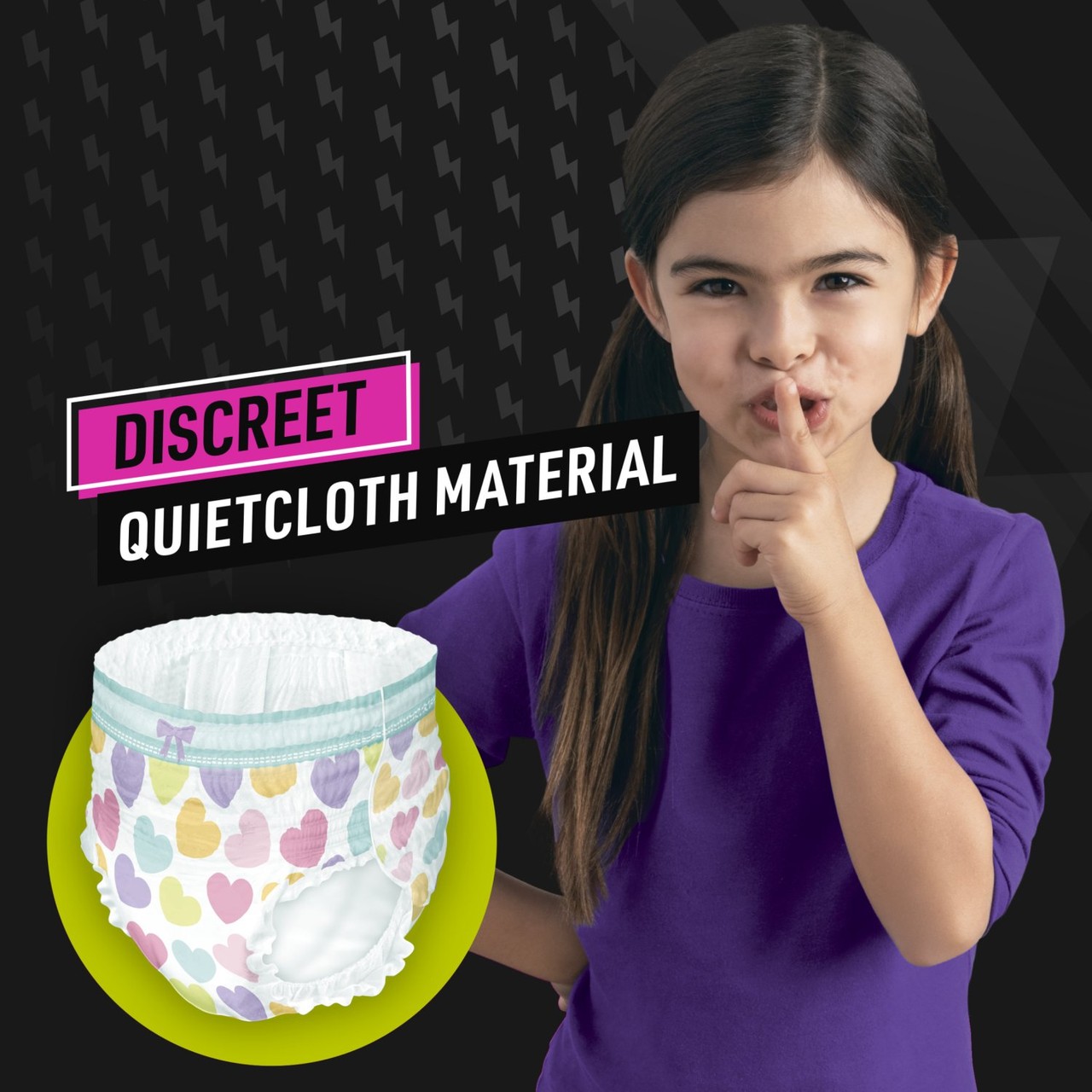 Pampers Ninjamas Pyjama Heart Pant Nappies Pull-on Size 7 Giant ...