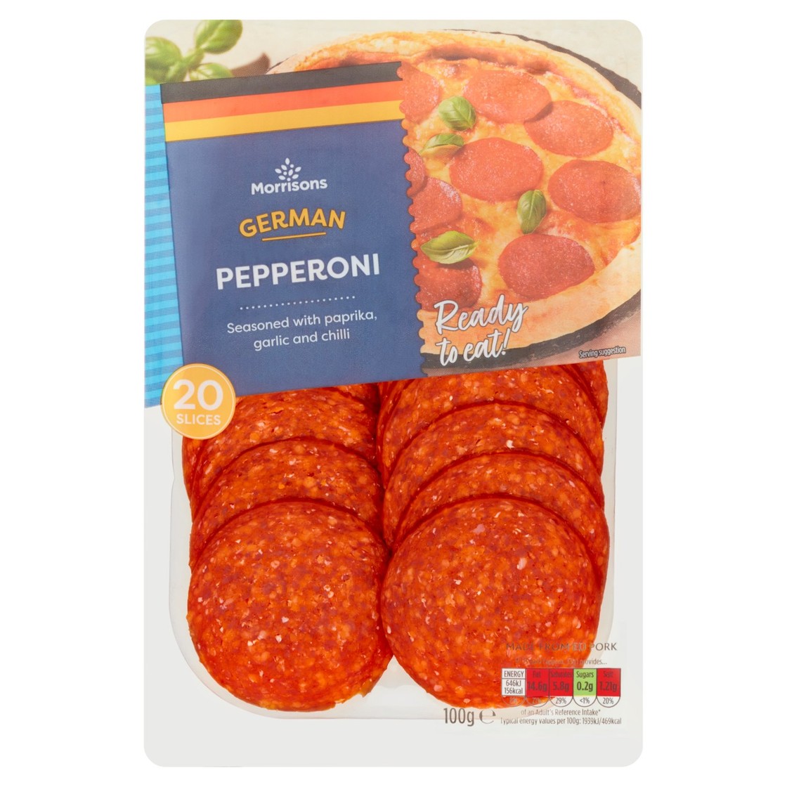 Morrisons Pepperoni 100g - Morrisons Online Groceries & Offers