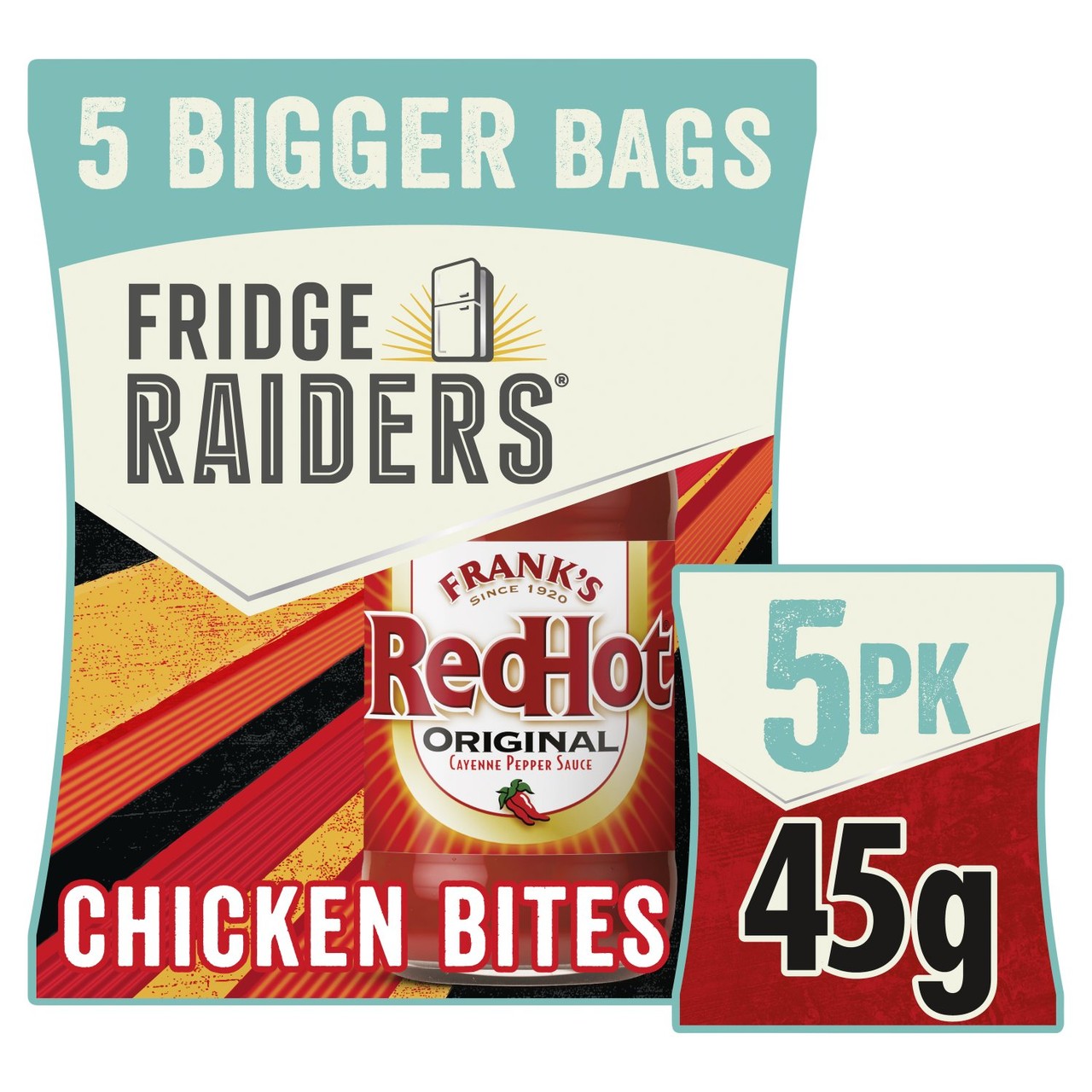Fridge Raiders & Frank's Red Hot Original Chicken Snack Big Bags 5 x ...