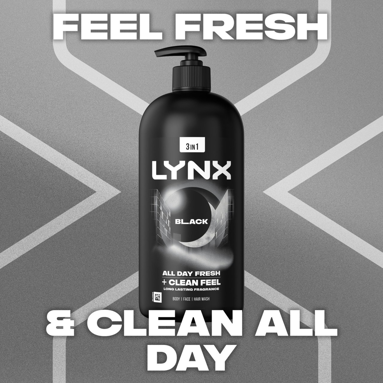 Lynx Pump Shower Gel Black 900ml - Morrisons Online Groceries & Offers
