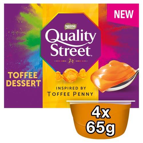 Quality Street Smooth & Creamy Toffee Dessert 4 x 65g (260g ...