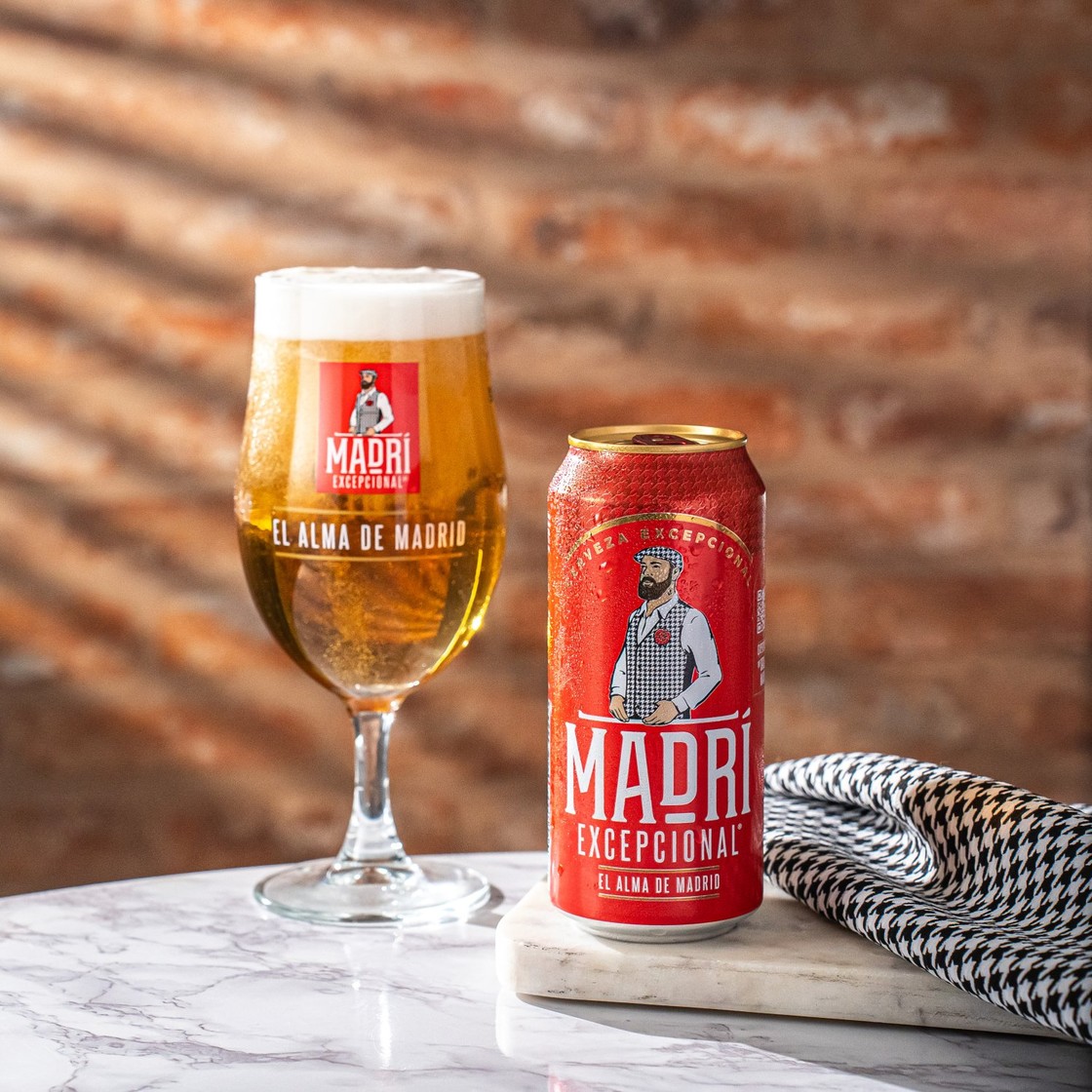 Madri Excepcional Lager Beer Cans 15x440ml - Morrisons Online Groceries ...