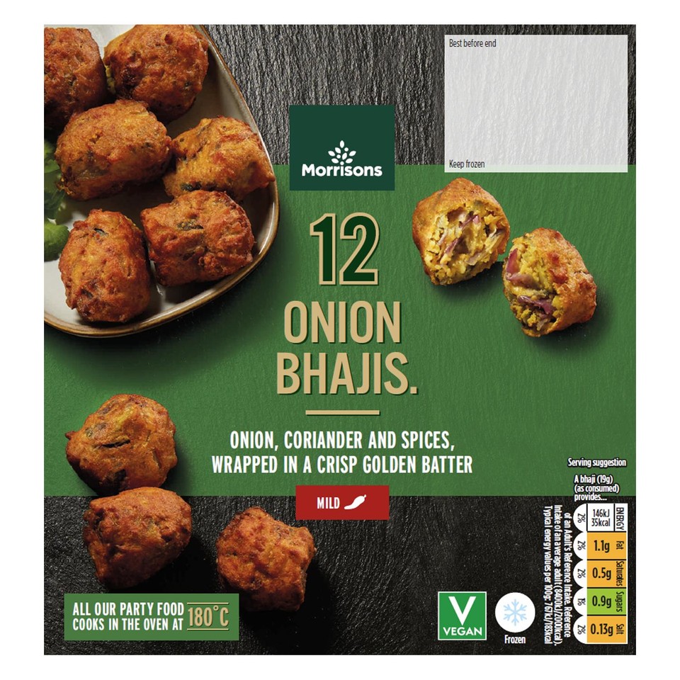 Morrisons 12 Onion Bhajis 240g - Morrisons Online Groceries & Offers