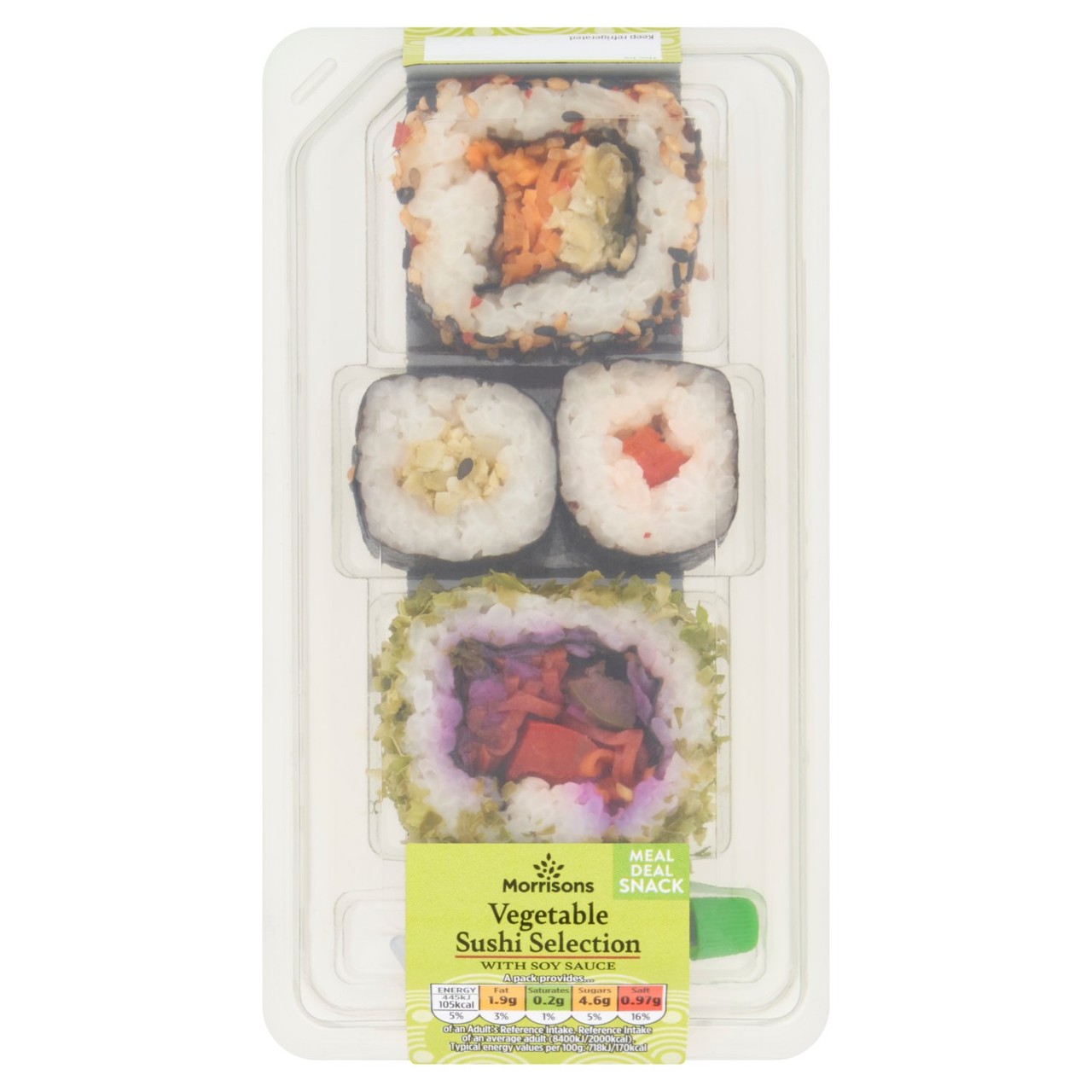 Morrisons Vegetable Sushi Selection Snack - Morrisons Online Groceries ...