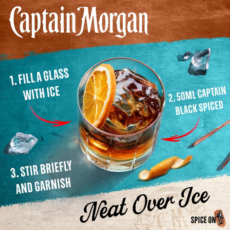 Captain Morgan Black Spiced Rum based Spirit Drink - Morrisons Online ...