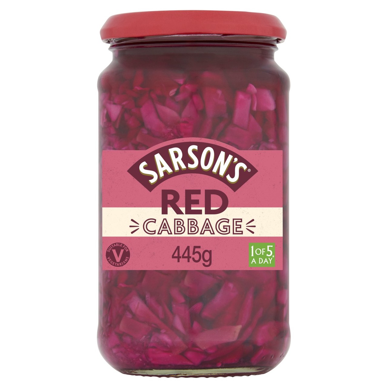 Sarson's Sweet And Mild Red Cabbage (445g) - Morrisons Online Groceries ...