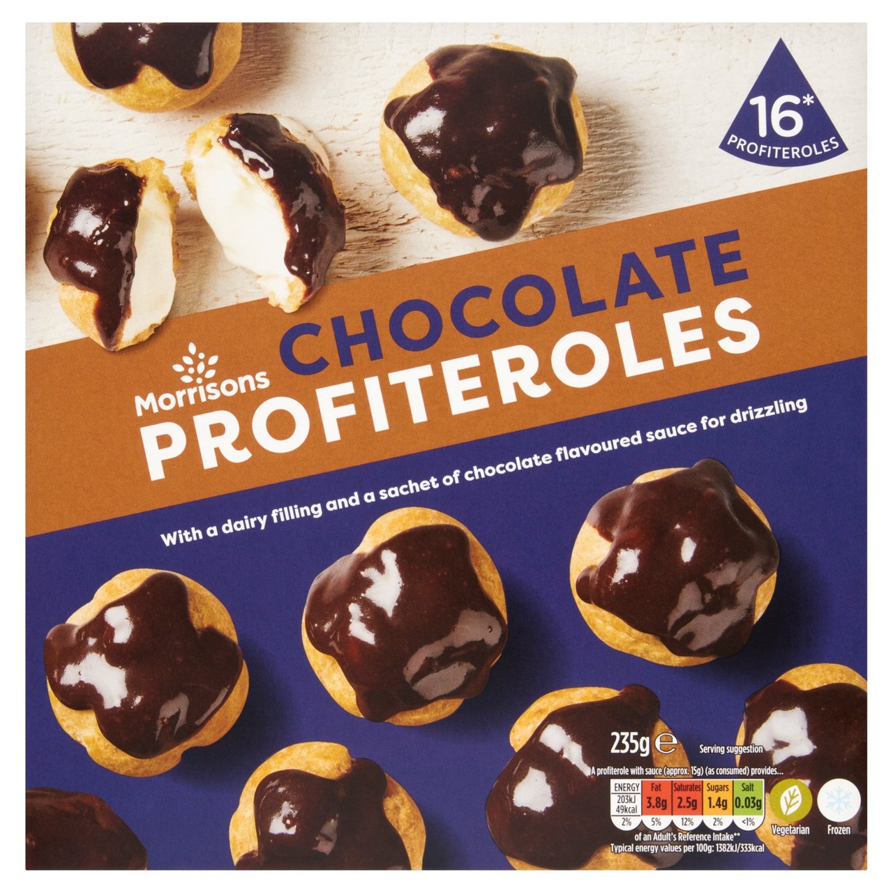 Morrisons Profiteroles 16 Pack - Morrisons Online Groceries & Offers