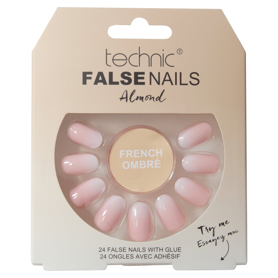 Technic False Nails Almond French Ombre - Morrisons Online Groceries ...