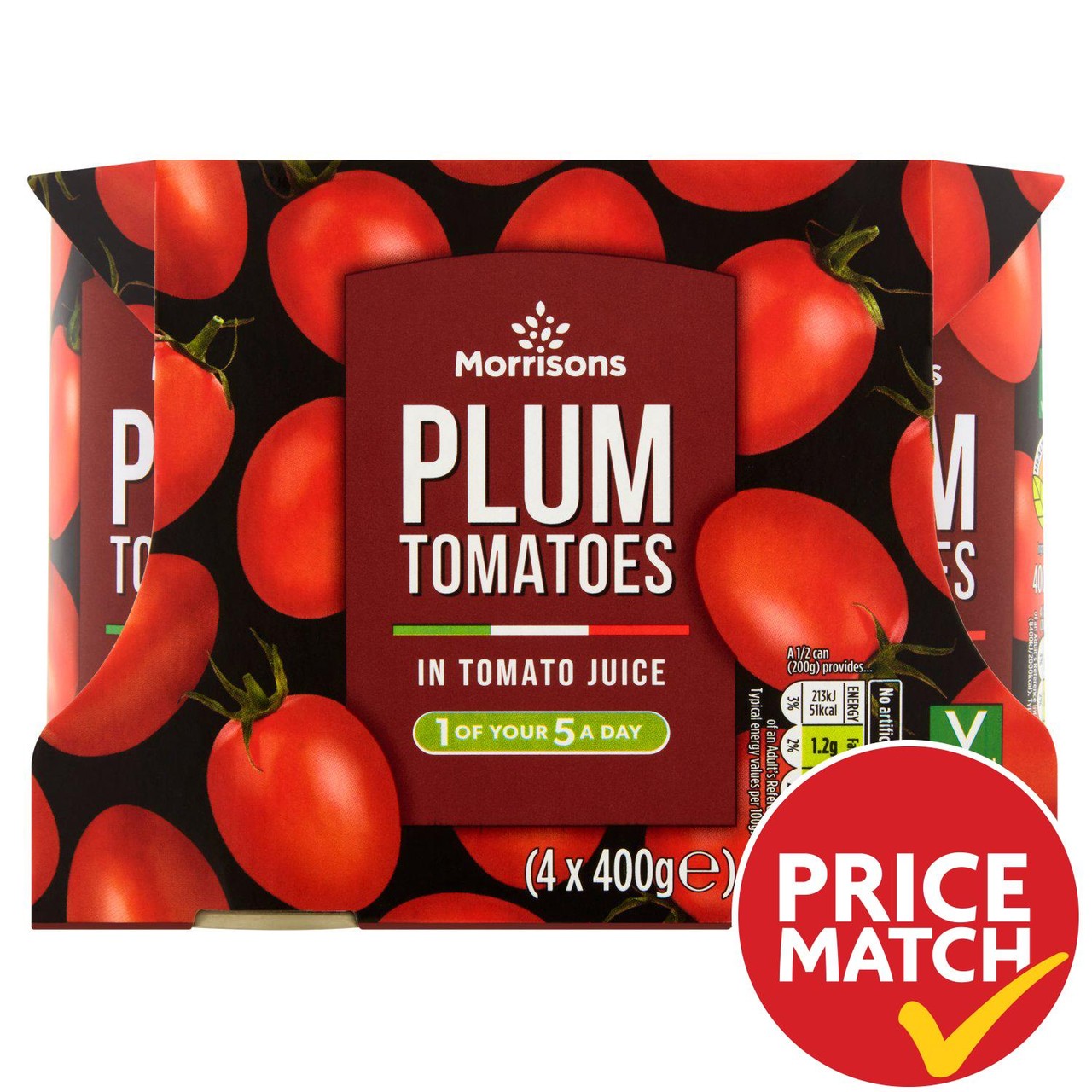 Morrisons Peeled Plum Tomatoes (4x400g) - Morrisons Online Groceries ...
