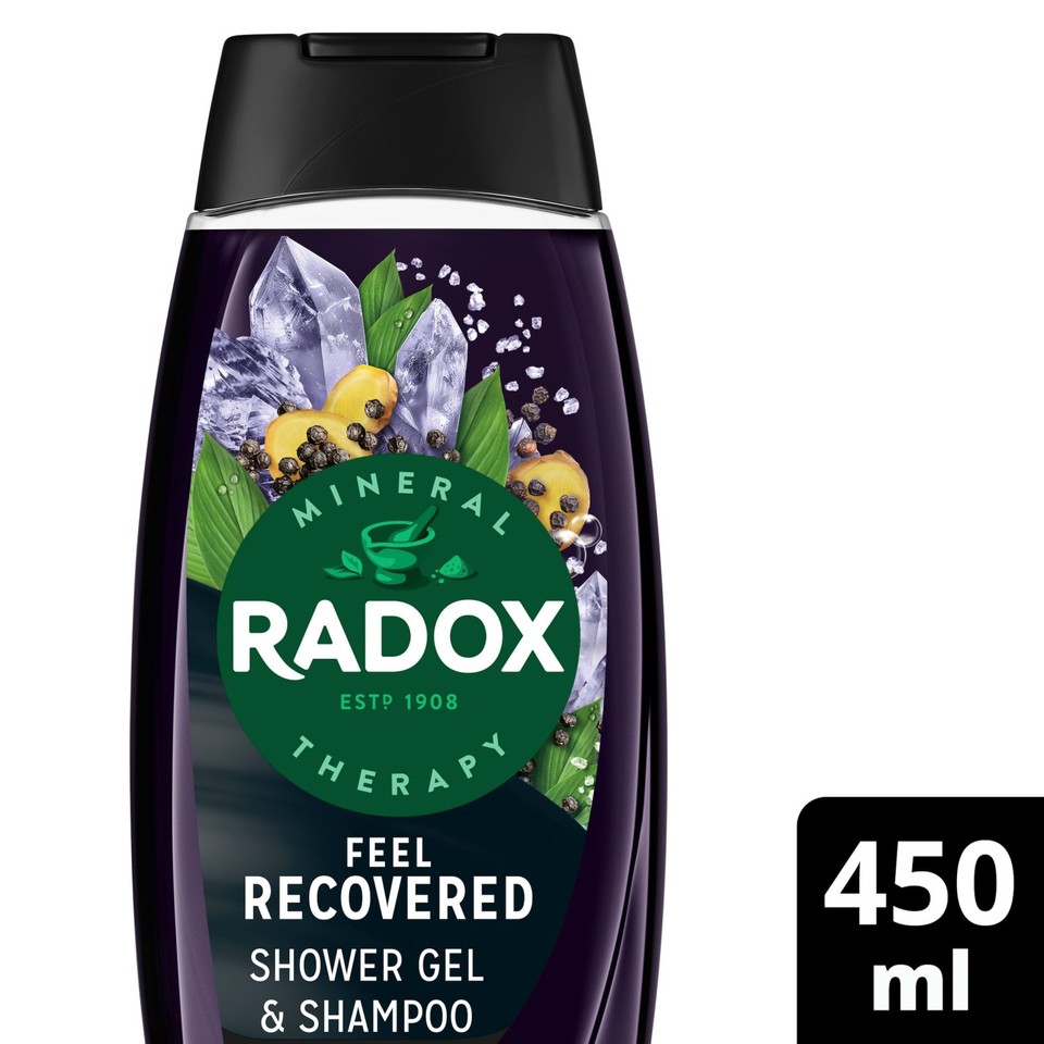 Radox Feel Recovered Male Shower Gel & Shampoo 450ml - Morrisons Online ...