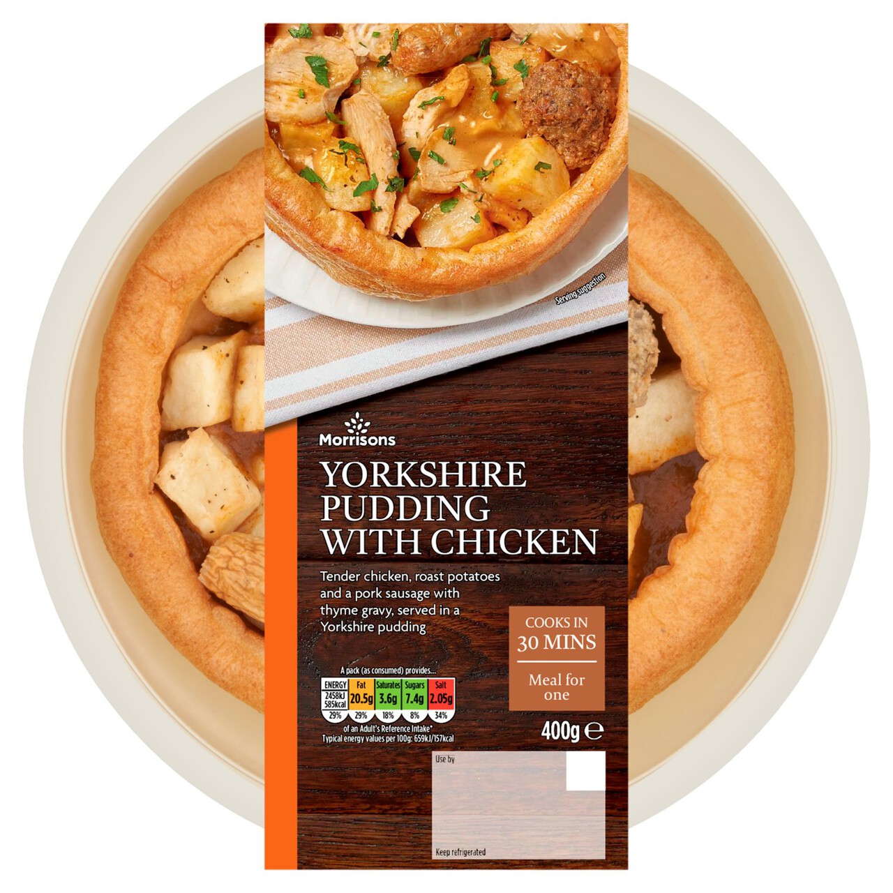 Morrisons Traditional Filled Yorkshire Pudding With Chicken - Morrisons ...