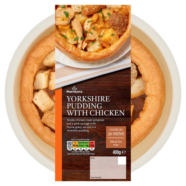 Morrisons Traditional Filled Yorkshire Pudding With Chicken - Morrisons ...