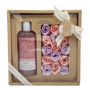 Wrights Apothecary Bath Soak And Rose Bud Soap Gift Set - Morrisons ...