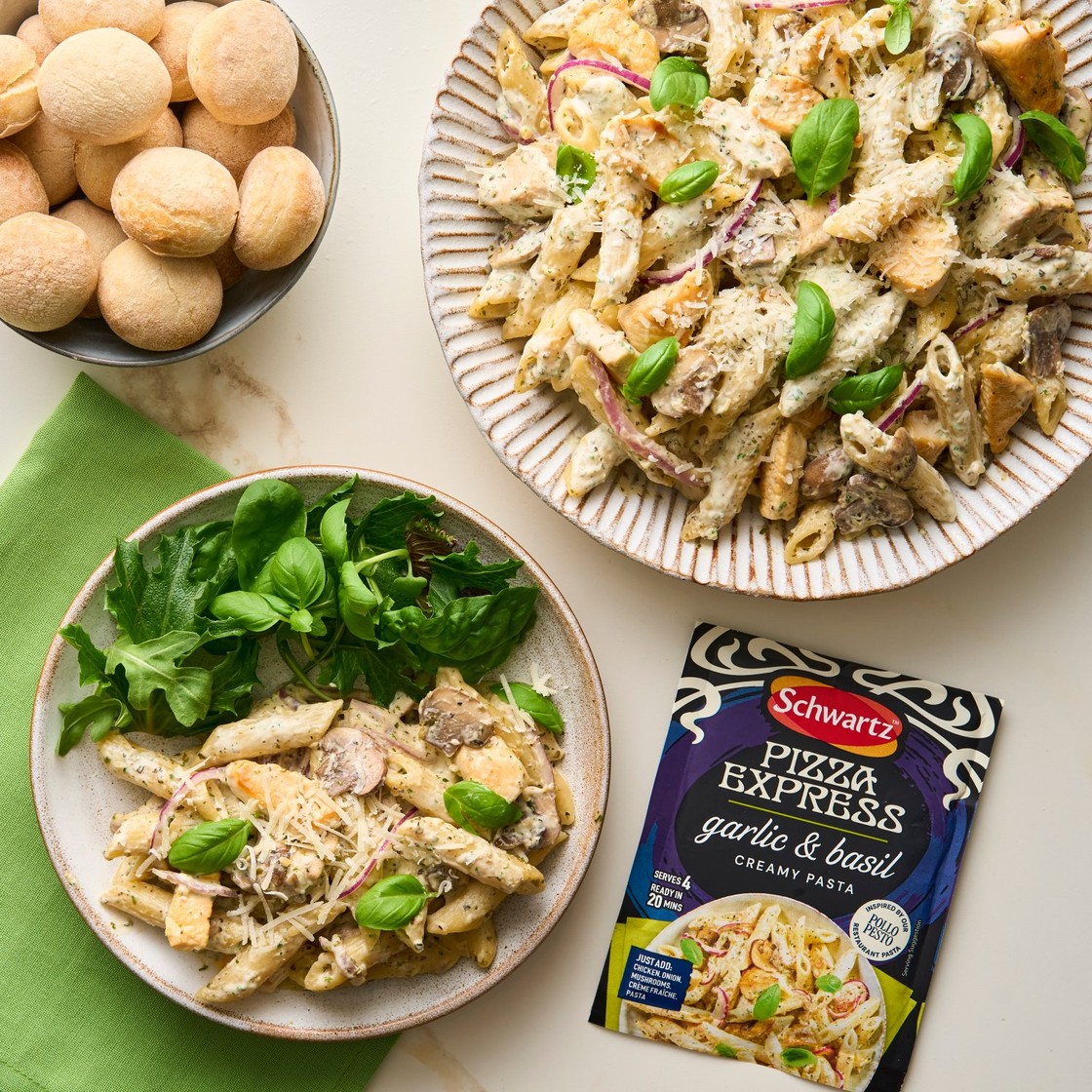 Pizza Express Garlic And Herb Pasta Bake - Morrisons Online Groceries ...