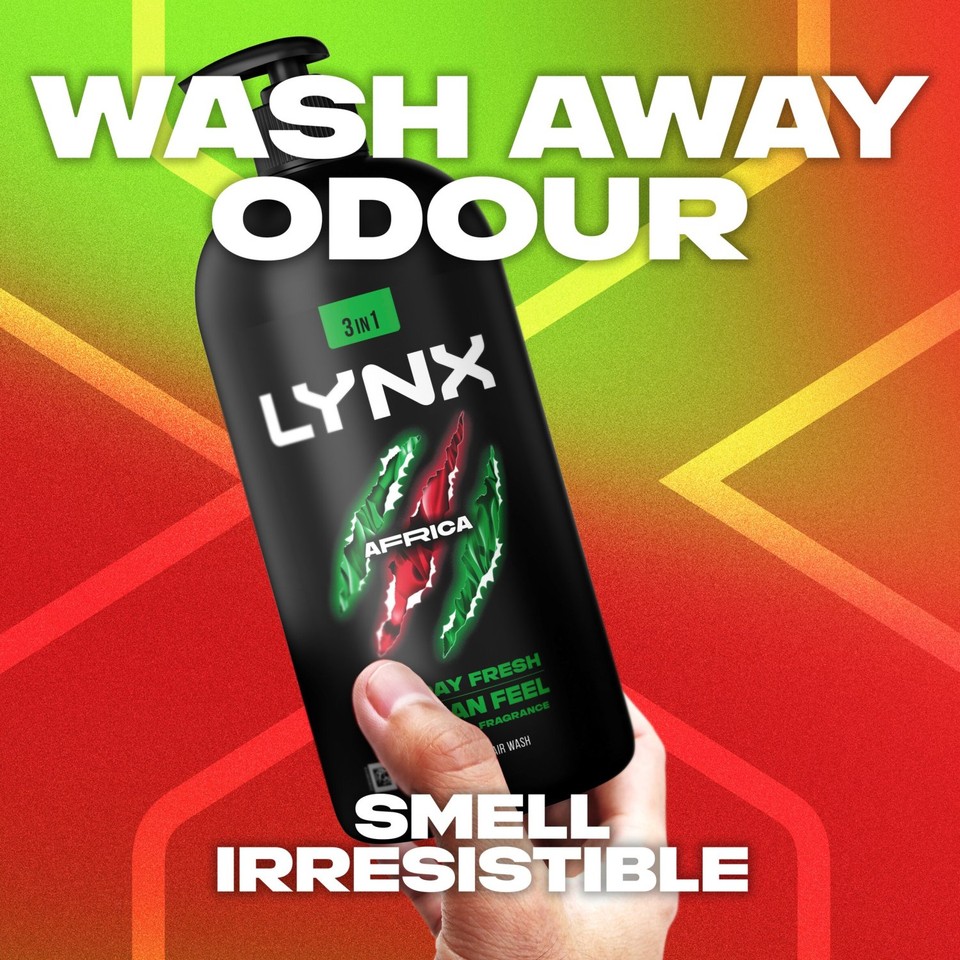 Lynx Pump Shower Gel Africa 900ml - Morrisons Online Groceries & Offers