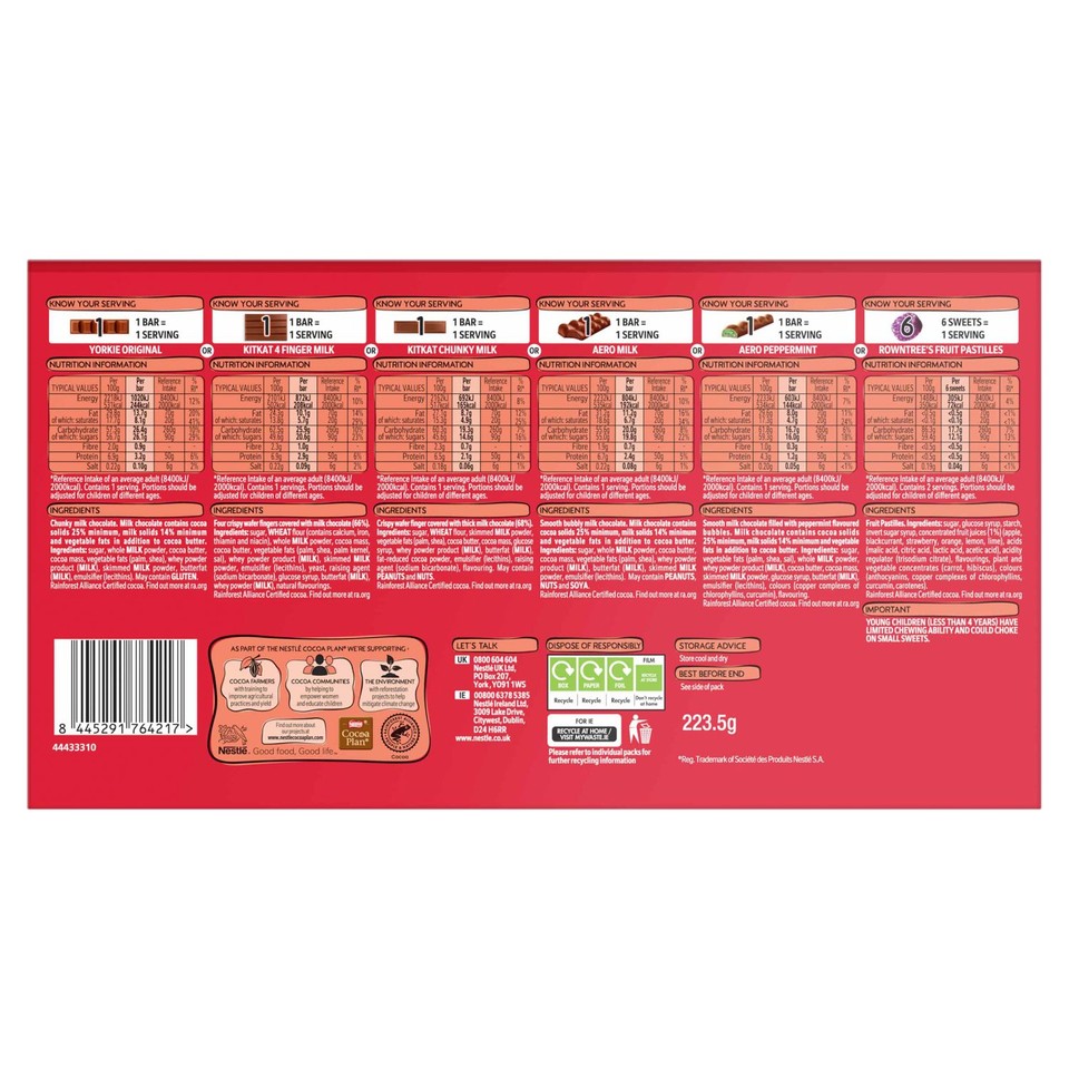 Nestle Christmas Chocolate Selection Box 223.5g - Morrisons Online ...