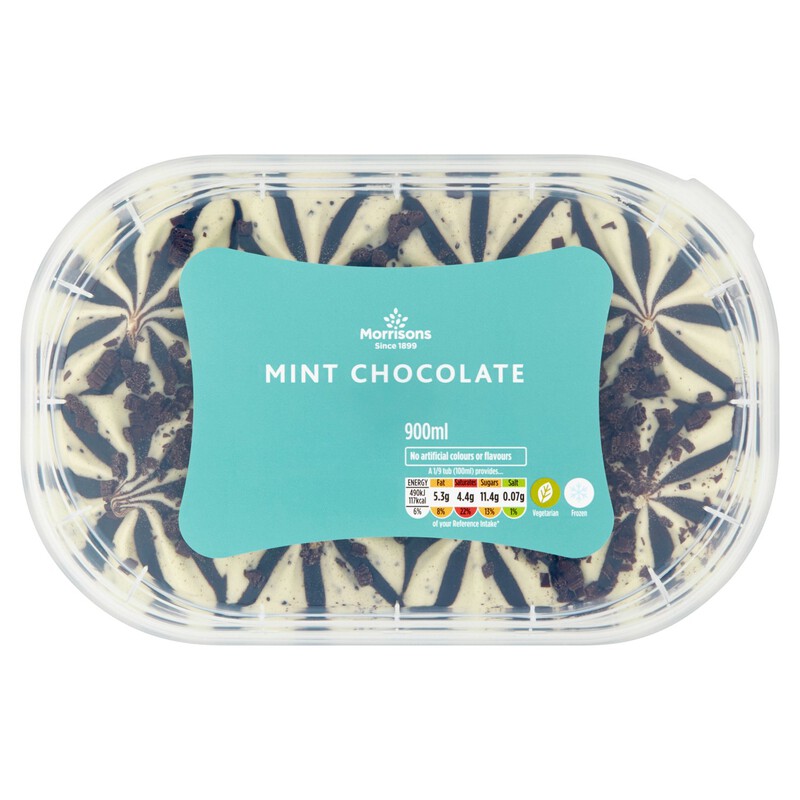 Morrisons Mint Chocolate Chip Ice Cream - Morrisons Online Groceries ...