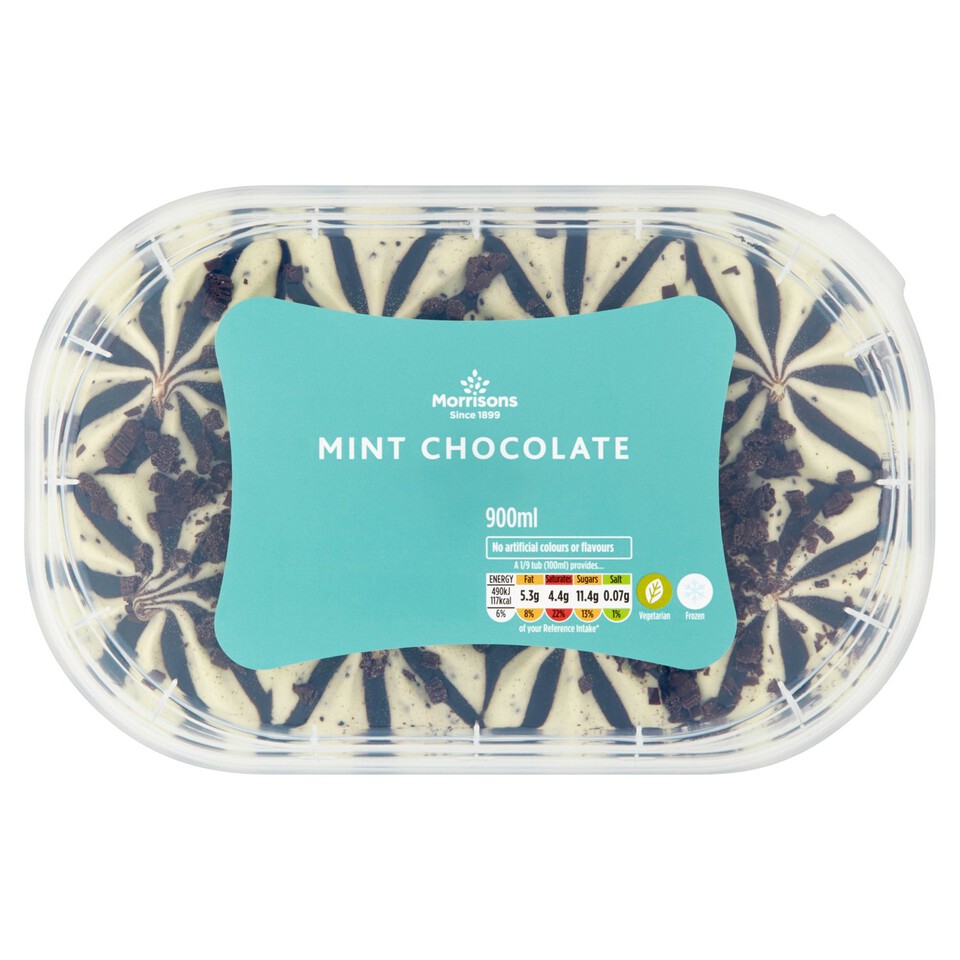 Morrisons Mint Chocolate Chip Ice Cream - Morrisons Online Groceries ...