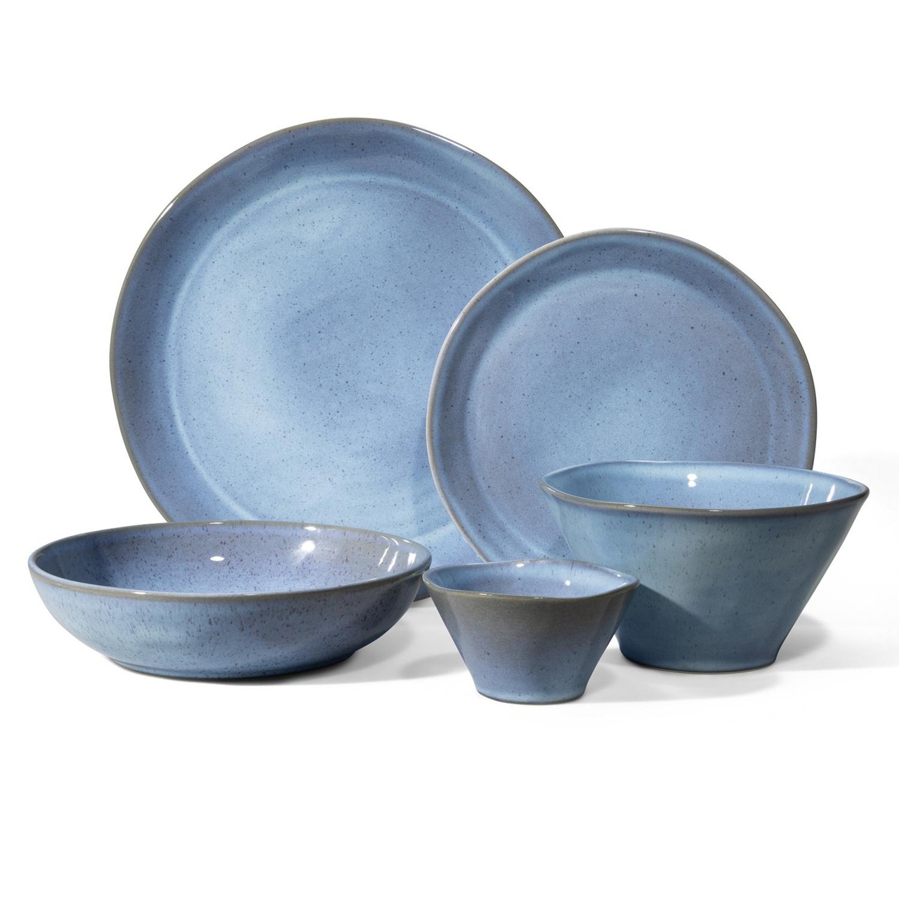 Nutmeg Home Blue Reactive Glaze Side Plate - Morrisons Online Groceries ...