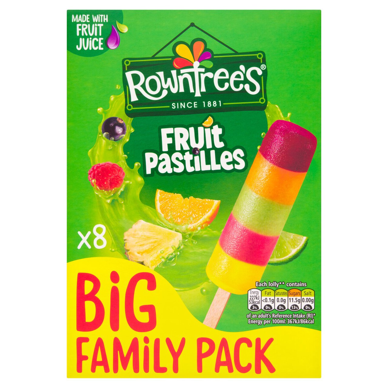 Nestle Rowntrees Fruit Pastilles Lollies Family Pack - Morrisons Online ...