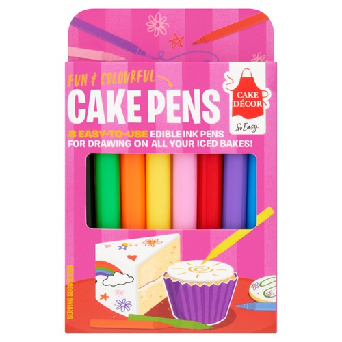 Cake Decor Cake Pens Edible 8 Colours - Morrisons Online Groceries & Offers