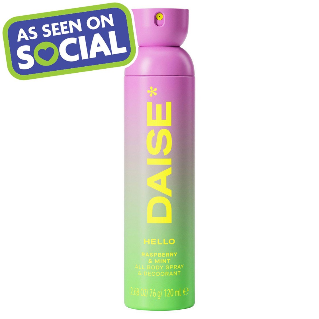 Daise All Body Spray & Deodorant Hello 120ml - Morrisons Online Groceries & Offers