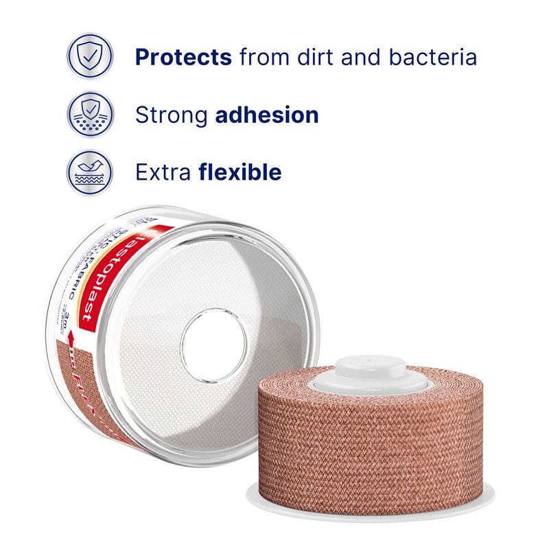 Elastoplast Fabric Roll Plaster 3m x 2.5cm - Morrisons Online Groceries ...