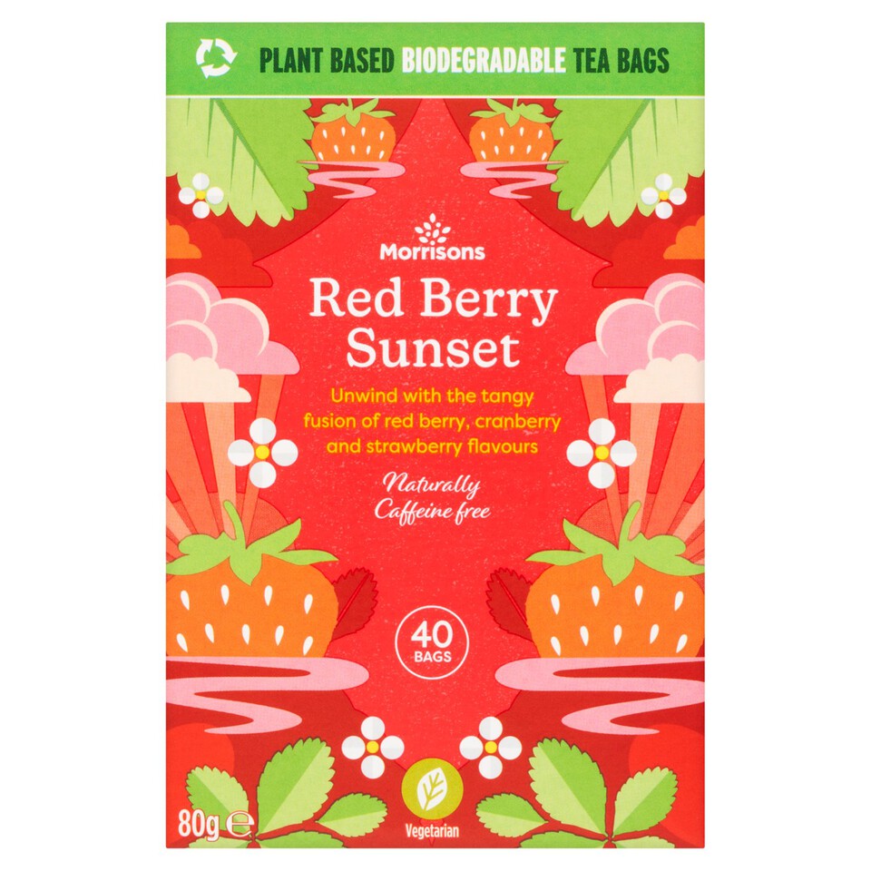 Morrisons Red Berry Blush Tea 40 Per Pack - Morrisons Online Groceries ...