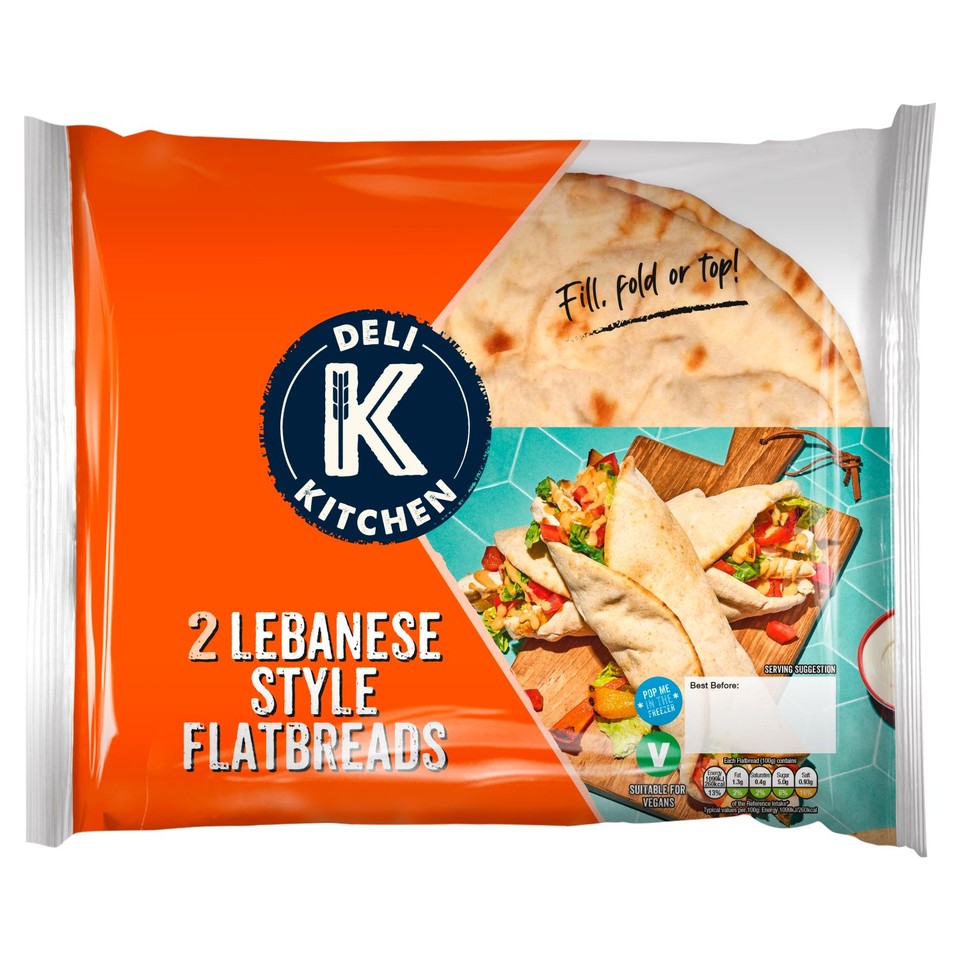 Deli Kitchen Lebanese Style Flatbreads - Morrisons Online Groceries ...