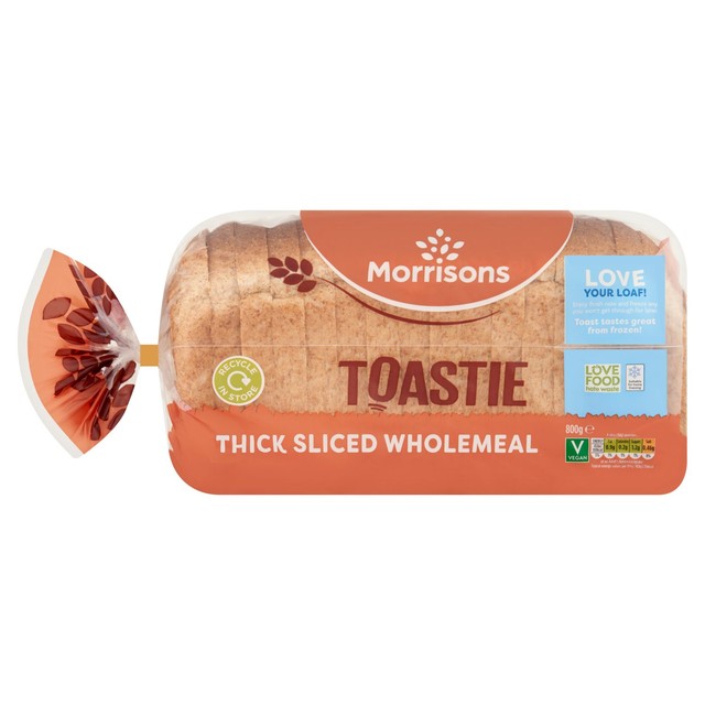 Morrisons Wholemeal Toastie Bread - Morrisons Online Groceries & Offers