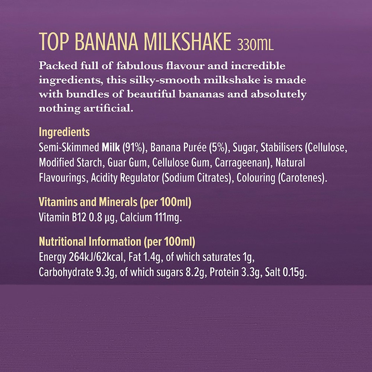Shaken Udder Top Banana Milkshake - Morrisons Online Groceries & Offers
