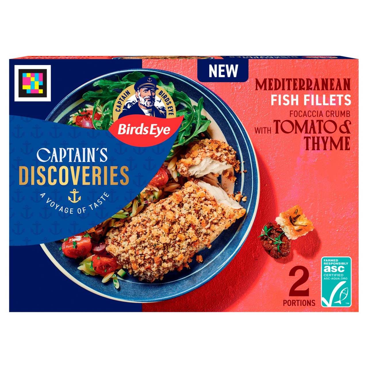 Birds Eye Mediterranean Tomato & Thyme Focaccia Fish Fillets 220g ...
