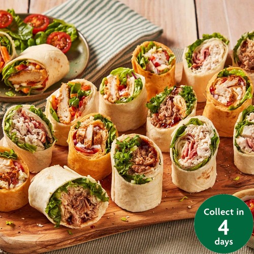 Wrap Platter 16 Pieces - Eat On Same Day - Morrisons Online Groceries ...