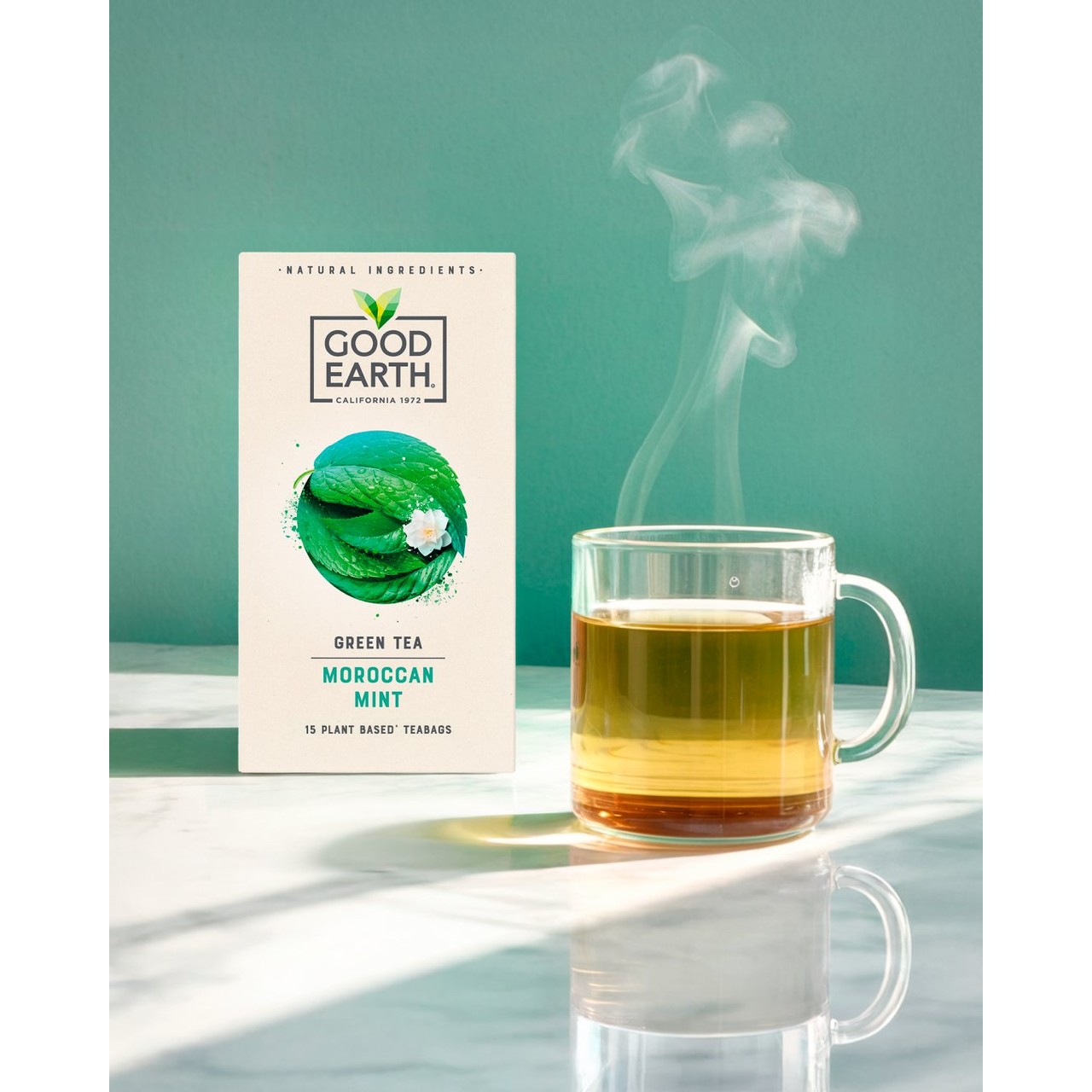 Good Earth Green Tea Moroccan Mint 15 TeaBags - Morrisons Online ...