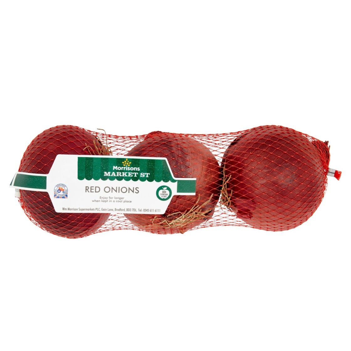 Morrisons Red Onions 3 Pack - Morrisons Online Groceries & Offers