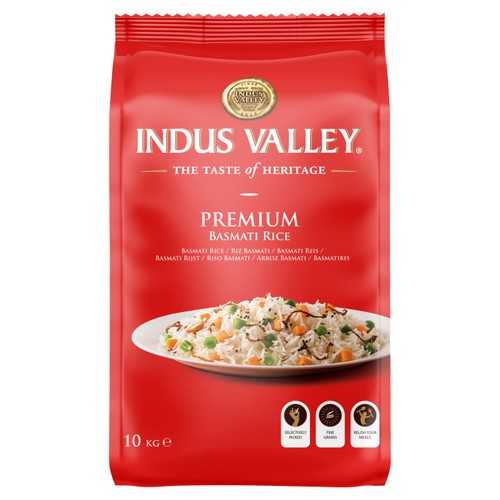 Indus Valley Premium Basmati Rice 10kg - Morrisons Online Groceries ...