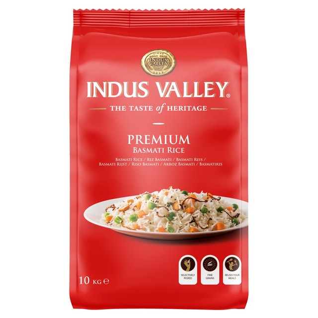 Indus Valley Premium Basmati Rice 10kg - Morrisons Online Groceries ...